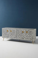 "Stunning Handmade Bone Inlay Media Console | Luxury TV Unit" – Bone ...