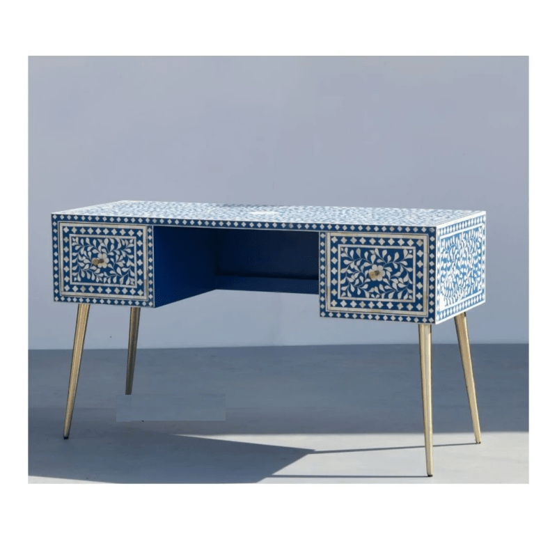 "Discover the Beauty of Indian Furniture with Our Drawer Inlay Desk ...
