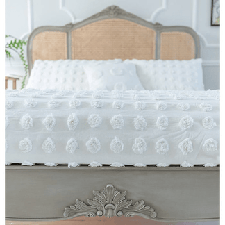 "Elegant Hand-Carved Rattan Luxury Bed" – Bone Inlay Furnitures
