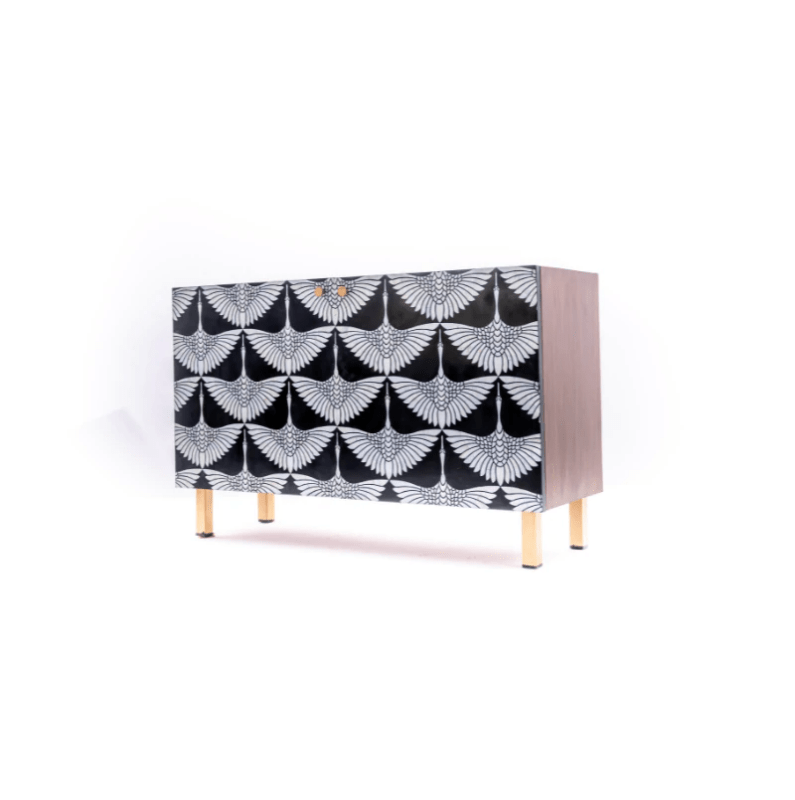 "Handmade Bone Inlay Swan Buffet Table | Luxury Sideboard" – Bone Inlay ...