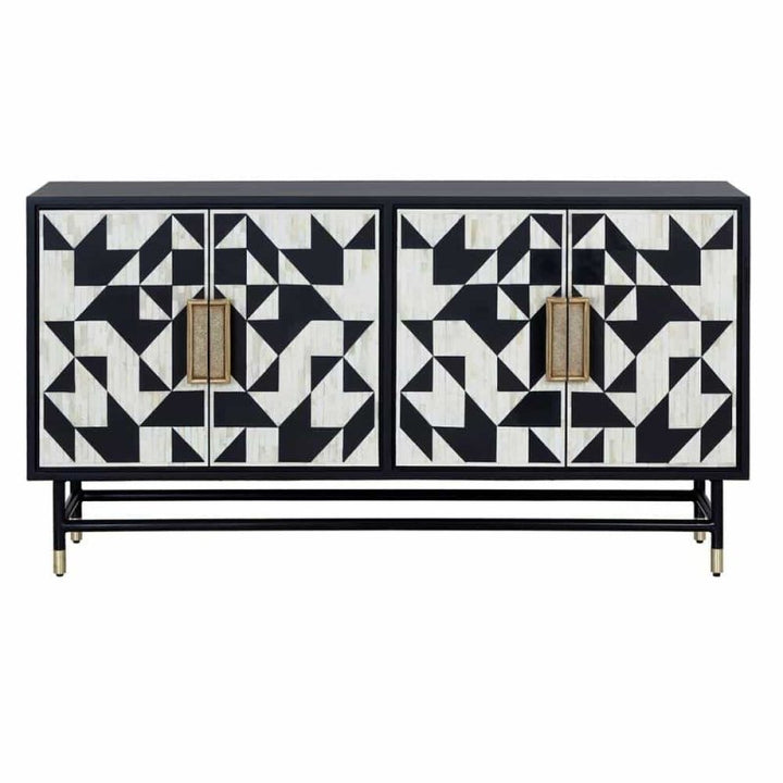 Stylish Bone Inlay Media Console - Custom TV Unit with Free Shipping ...