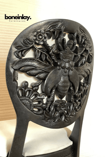 "Introducing our Hand Carved Queen Bee Dining Chair - Indian Wood ...