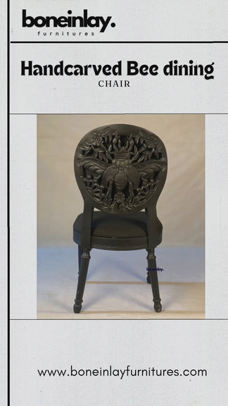 "Introducing our Hand Carved Queen Bee Dining Chair - Indian Wood ...