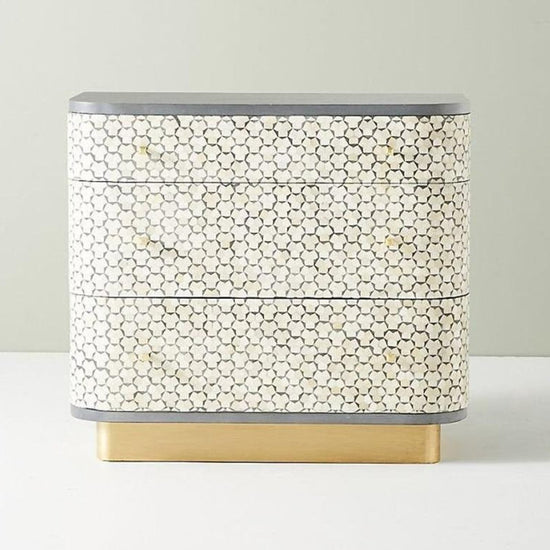 "Explore the Unique Charm of Our Bone Inlay Three Drawers Chest" – Bone ...