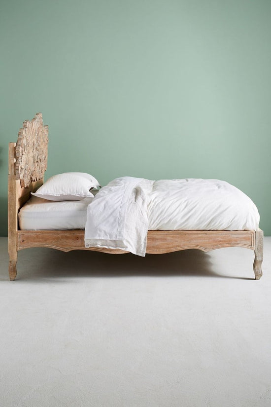 "Transform Your Bedroom with a Handcarved Lotus Platform Bed" – Bone ...