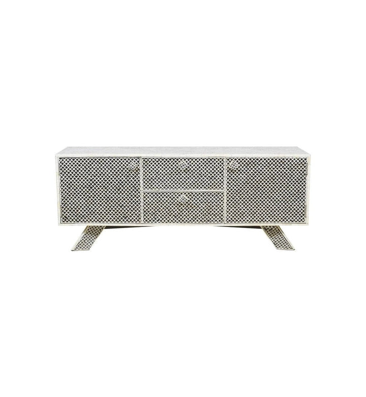 Stylish Bone Inlay Media Console - Custom TV Unit with Free Shipping ...