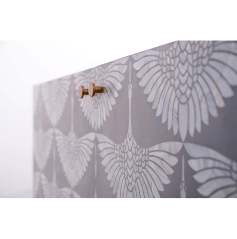 "Handmade Bone Inlay Swan Buffet Table | Luxury Sideboard" – Bone Inlay ...