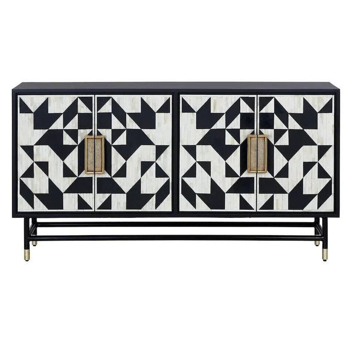 Stylish Bone Inlay Media Console - Custom TV Unit with Free Shipping ...