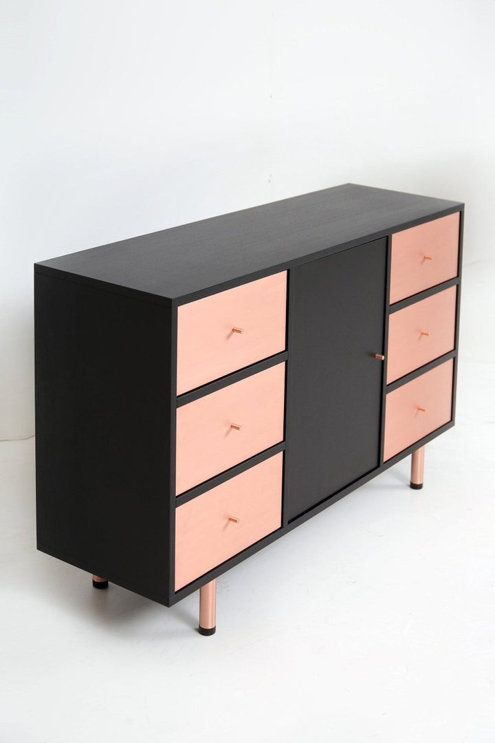 Vintage Embossed Metal Chest of Drawers & Dresser - Timeless Appeal ...