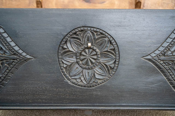Durable Wood Carving Box in Black - Long-lasting Storage Solution ...